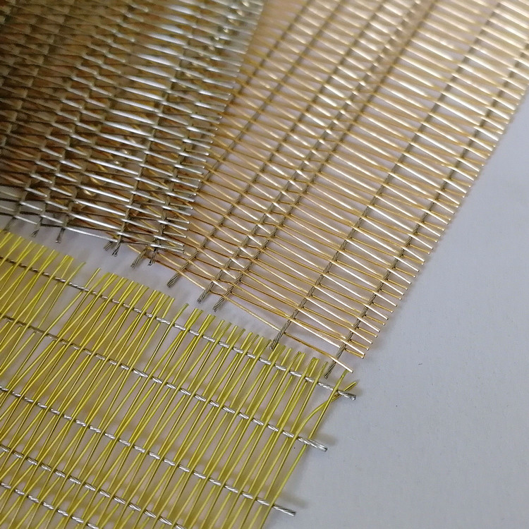 0.6mm Metal Mesh Laminated Glass , Copper Mesh Glass UV / Weather Resistant